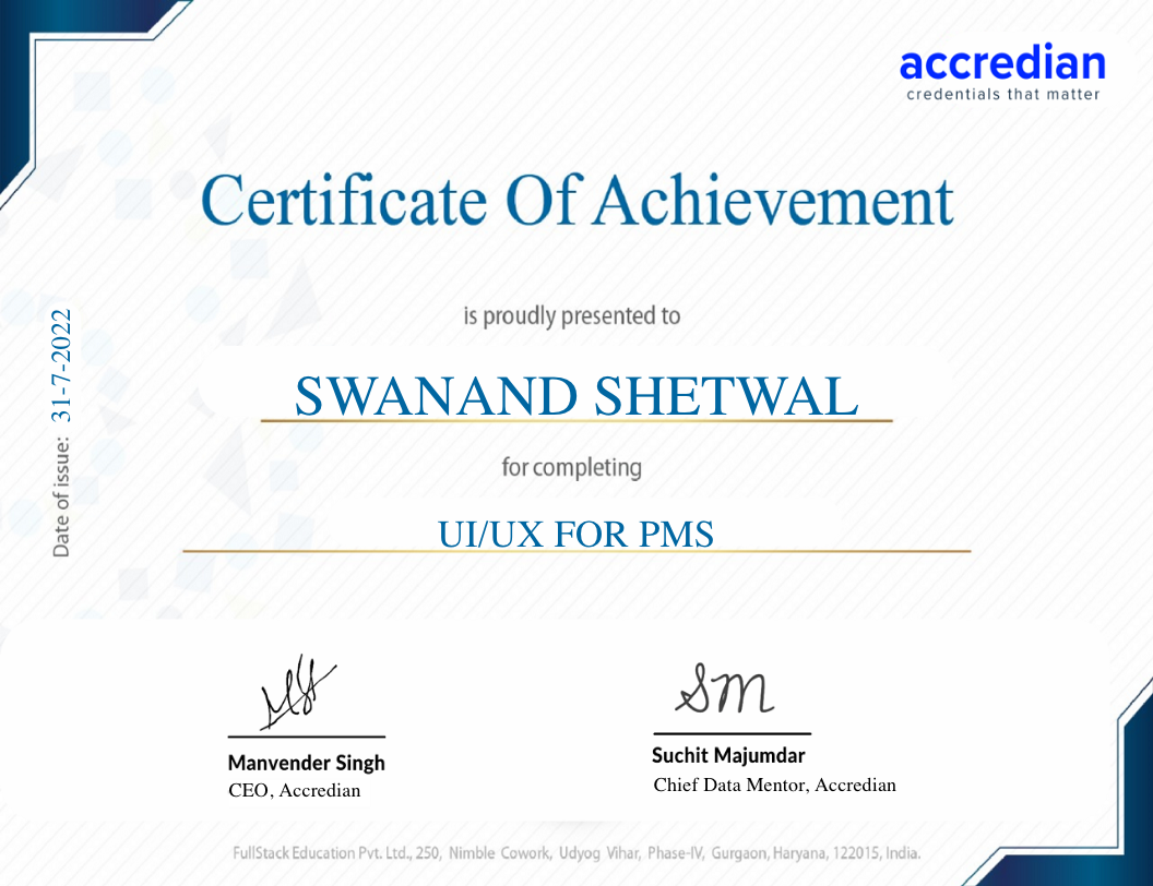 Swanand Shetwal, PMP®, CSPO, SAFe Agilist - Synchrony | LinkedIn