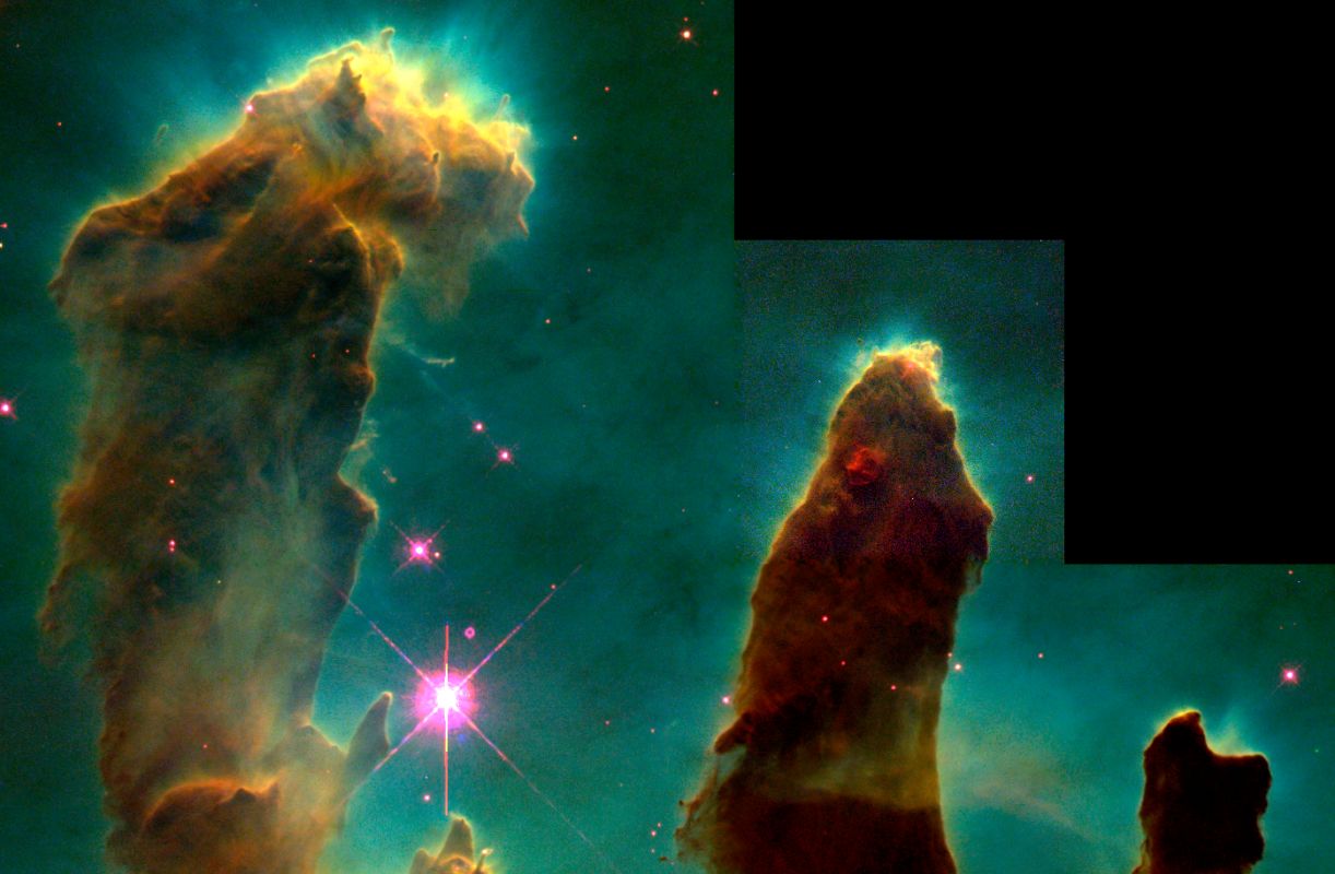 Middle Finger Nebula Pillars
