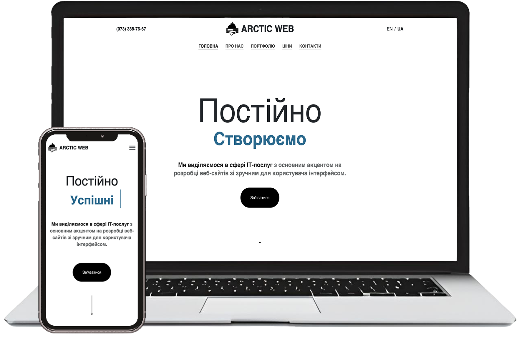 Створення та розробка сайтів під ключ - Arctic web
