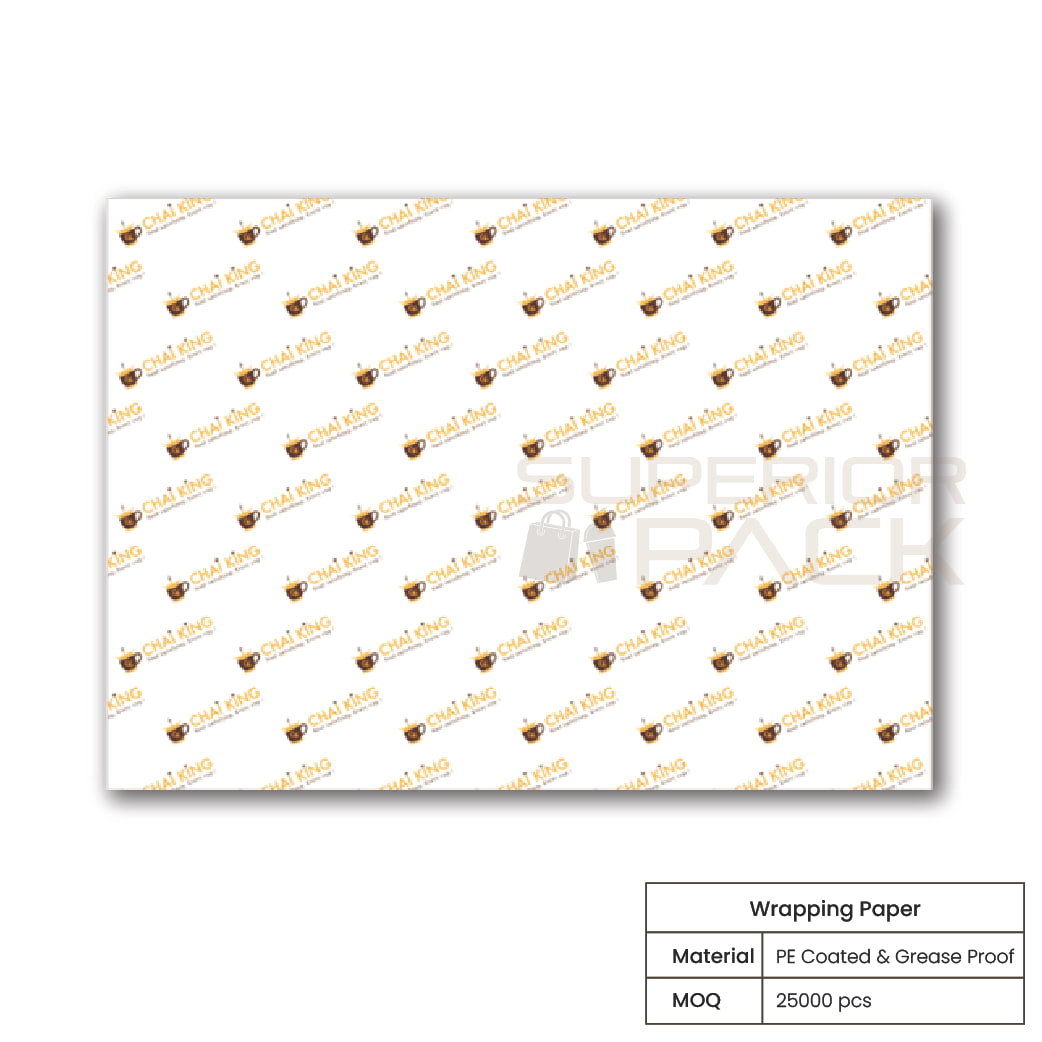 Wrapping Paper Grease Proof / PE Coated | Superior Pack UAE