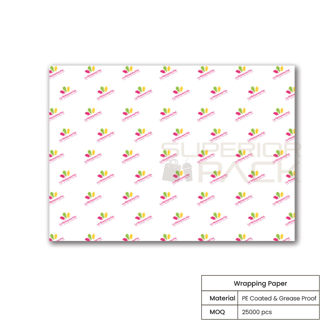 Wrapping Paper Grease Proof / PE Coated | Superior Pack UAE