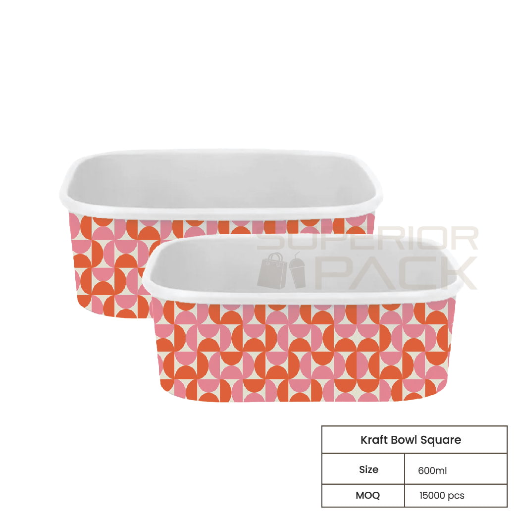 Kraft Bowl Square | Superior Pack UAE