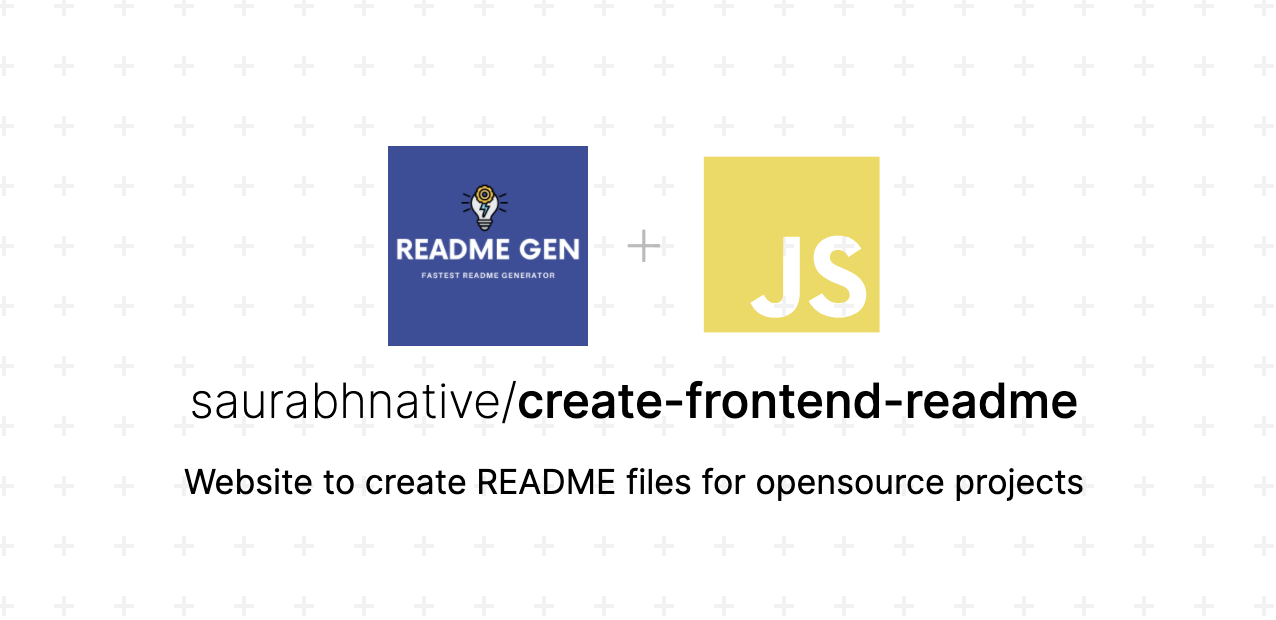 GitHub - saurabhnative/create-frontend-readme: Website to create README ...