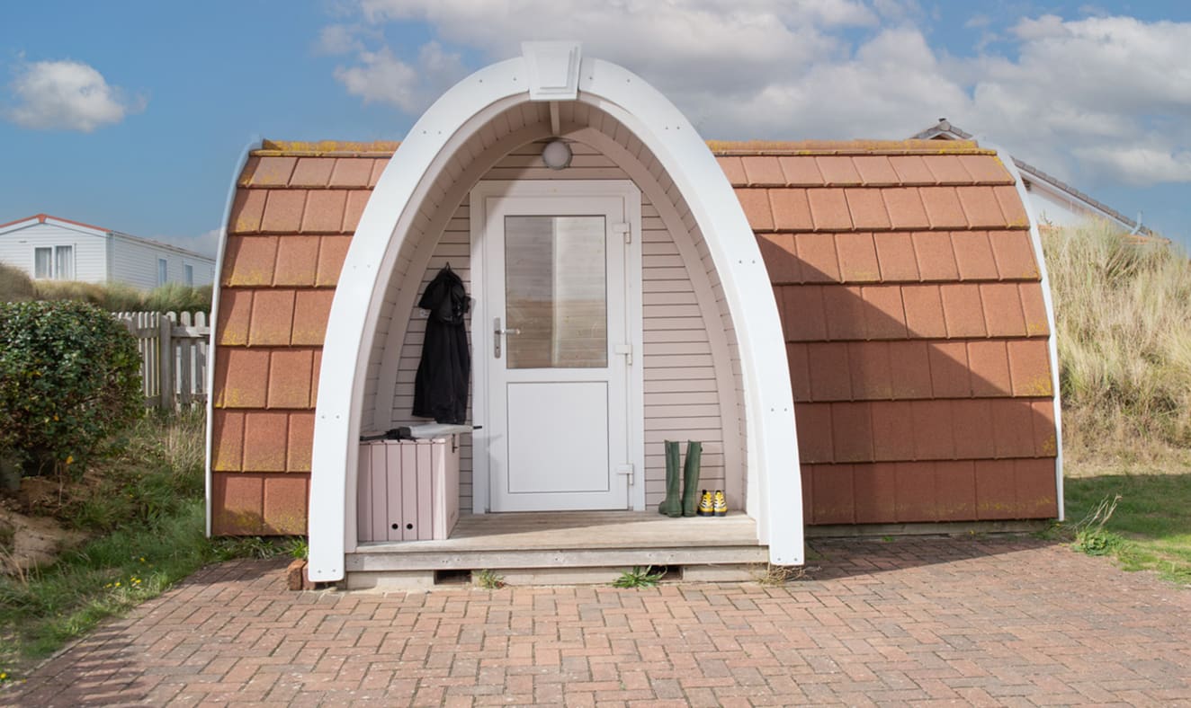 Camping Pods at St Ives Bay in Cornwall
