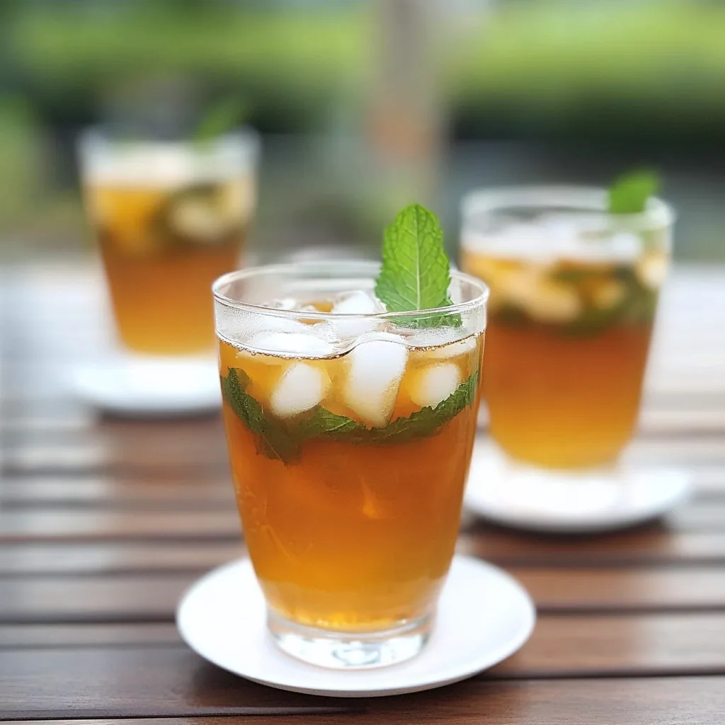 Persian tea iced mint: Refreshing Summer Bliss - recipecakes.com