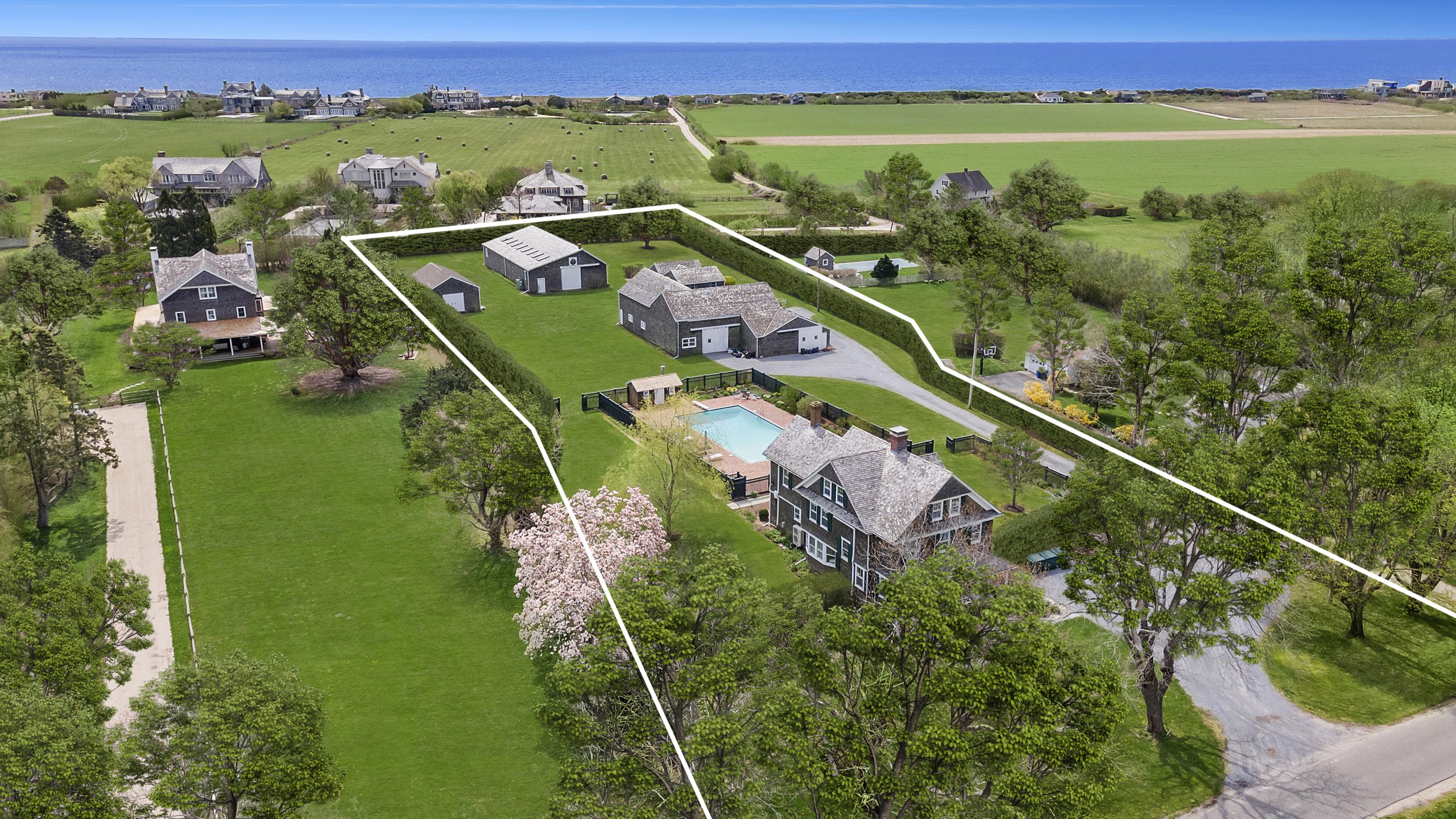 A Stunning Two-Barn Sagaponack Farm Estate for $12M