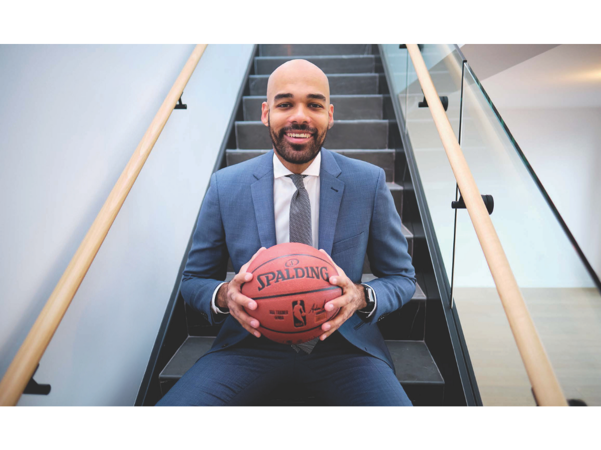 Former Basketball Pro Jonathan Aka Gets in the Game at Elliman’s Sports ...