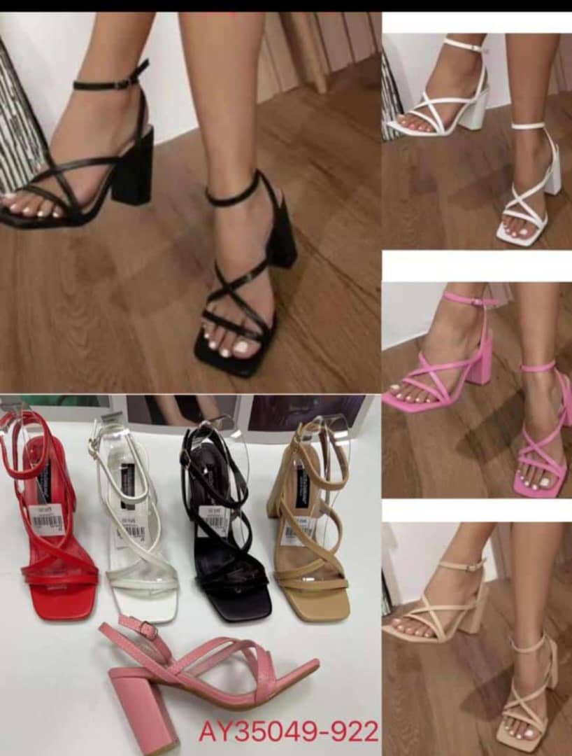 Womens Strappy Sandals Low Mid Heel Block Peep Toe Party Prom Summer