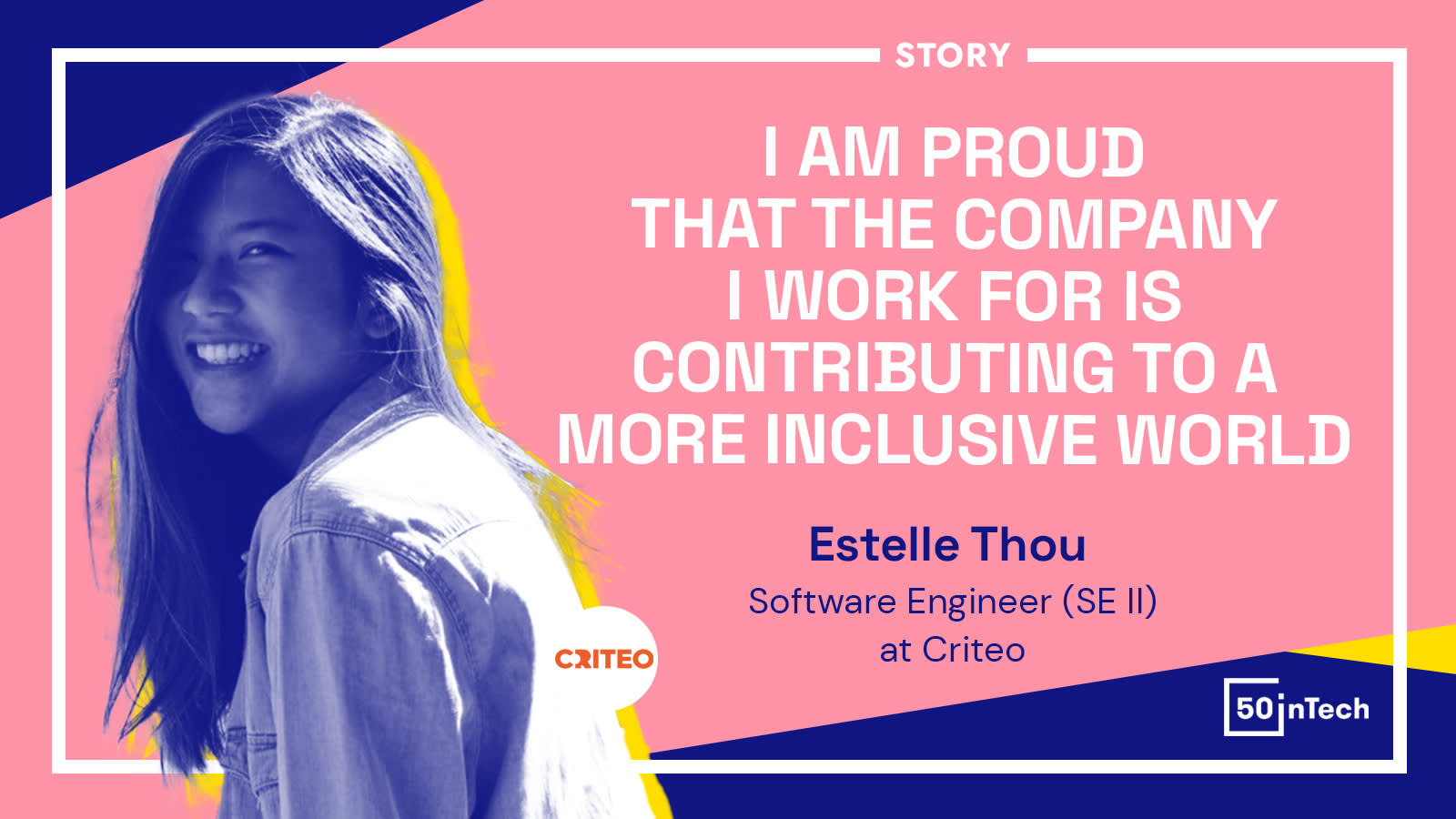 "I am proud that the company I work for is contributing to a