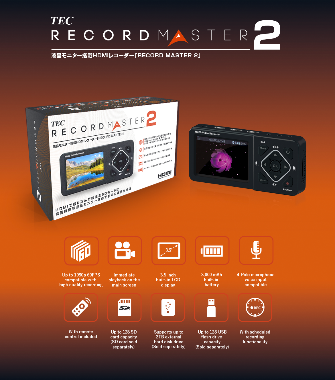 HDMI Video/Game Capture Recorder 1080p 60fps Live Streaming Device ...