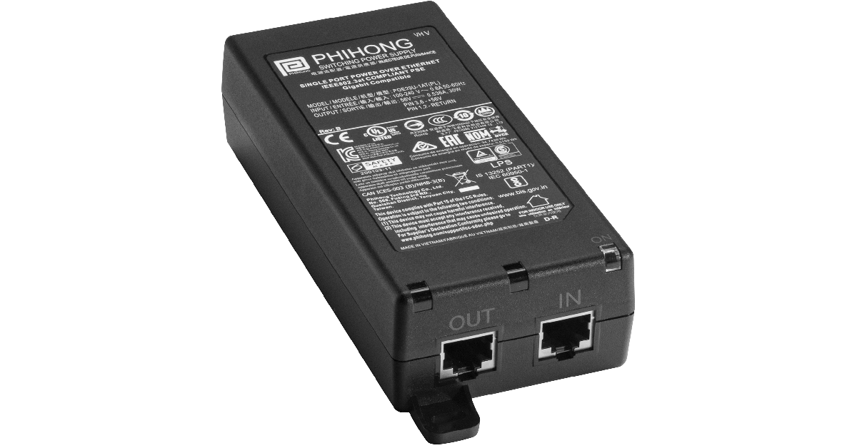 PoE Injector, 30W, 802.3at with Line Cord | NetCloud Equipment ...