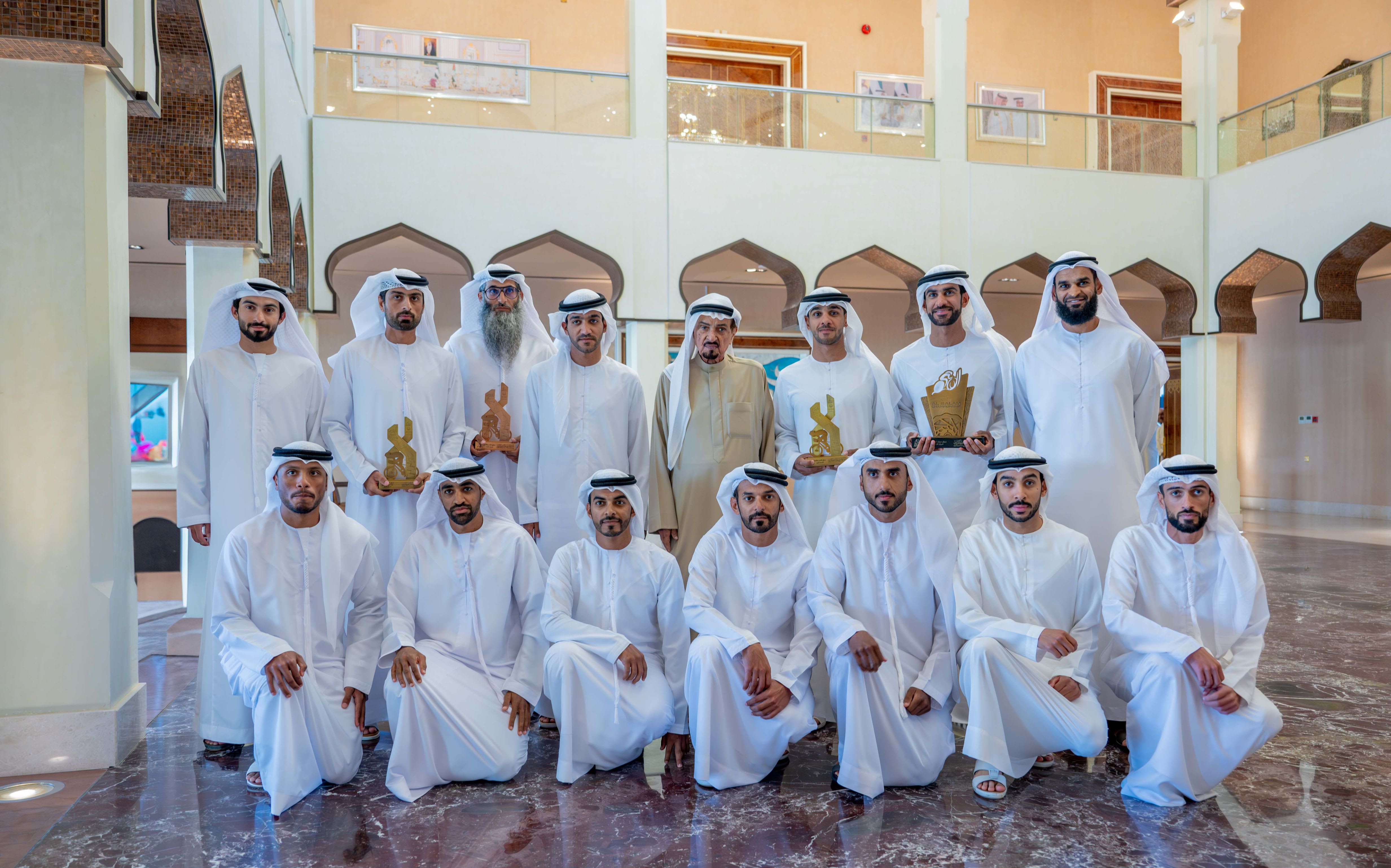 Ruler of Ajman Receives Ahmed bin Humaid Al Nuaimi Team After Winning ...