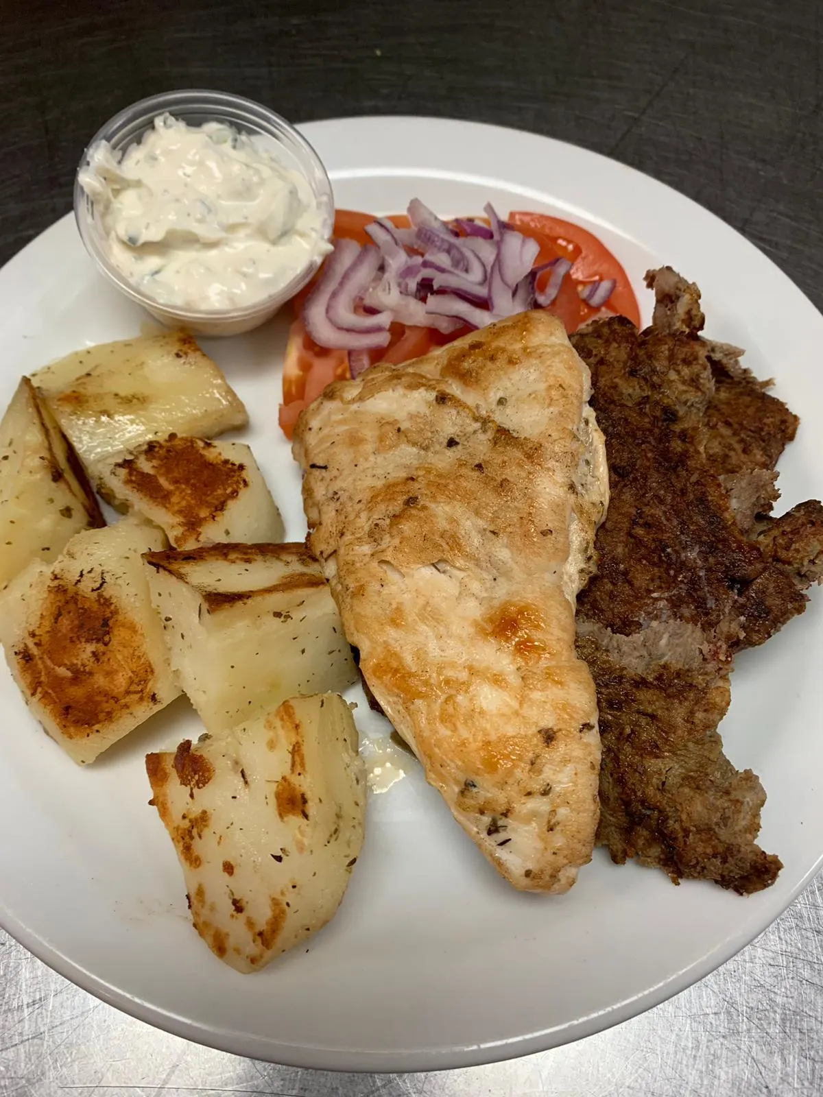 *Gyros & Chicken Combo - Stathis Grill