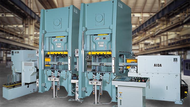 Single-Point Unitized Frame Mechanical Presses for Stamping