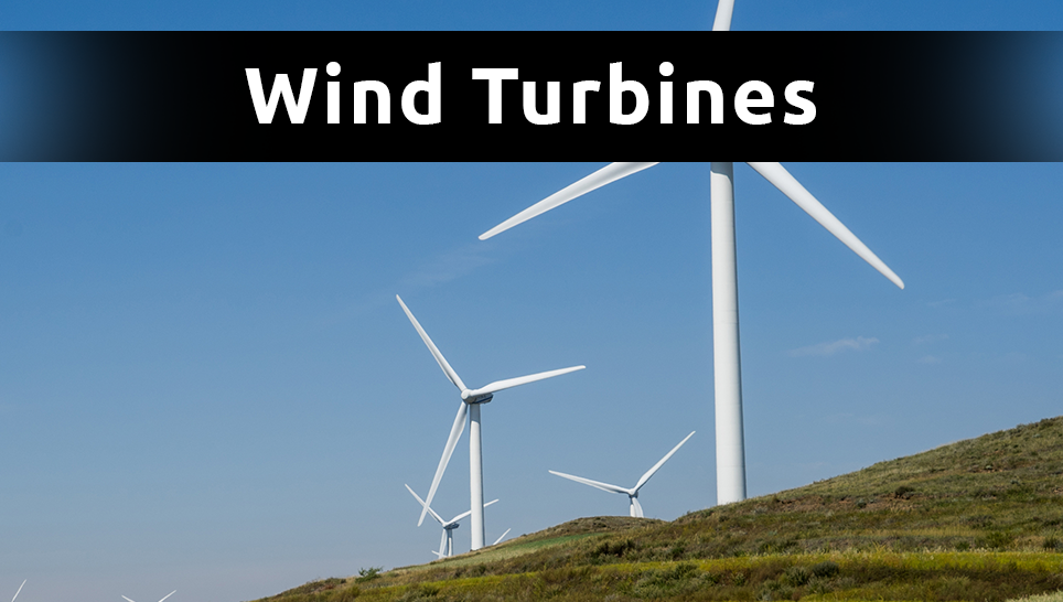 We supply many product types to the power industry for isolating wind turbines