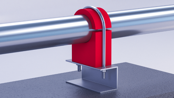 clamp block - single pipe system