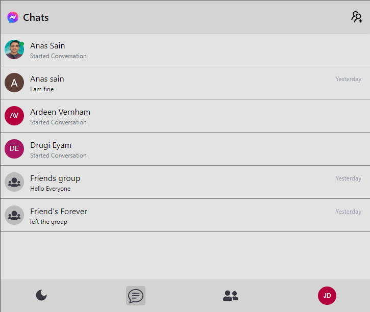GitHub - AMS006/TalksMessenger: A real time chat application created ...
