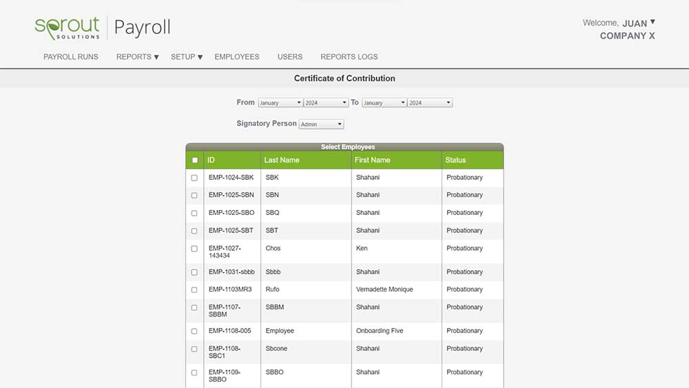 Payroll - Sprout Solutions