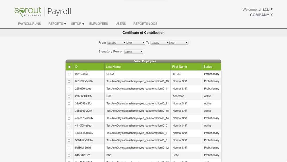 Payroll - Sprout Solutions