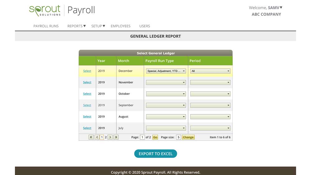 Payroll - Sprout Solutions