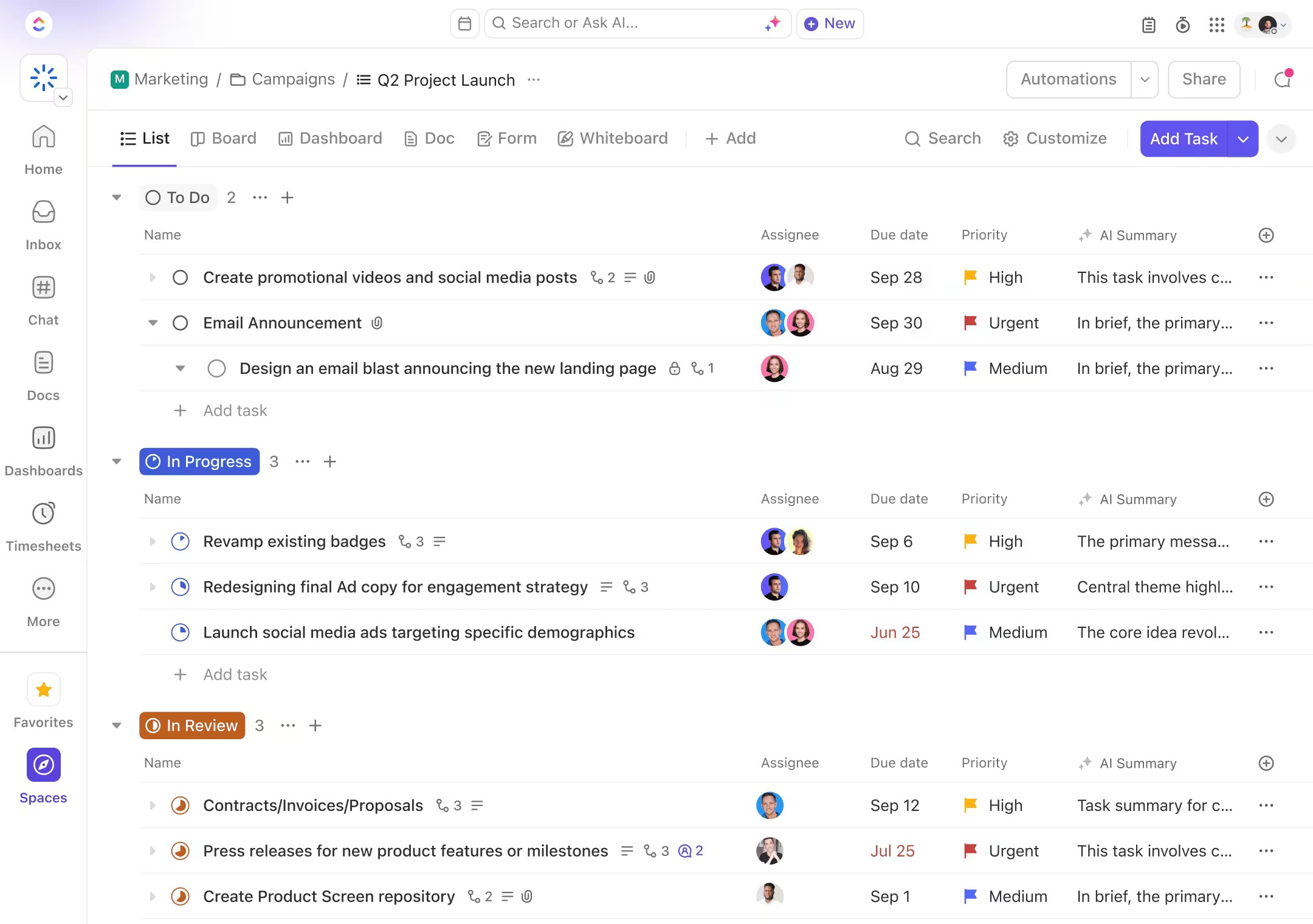 ClickUp - Sprout Solutions