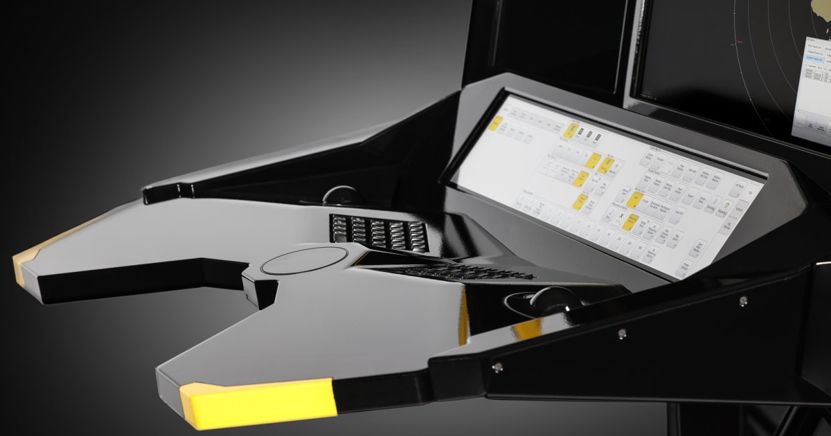 Saab’s Future Operator Workspace concept first shown at DSEI 2023