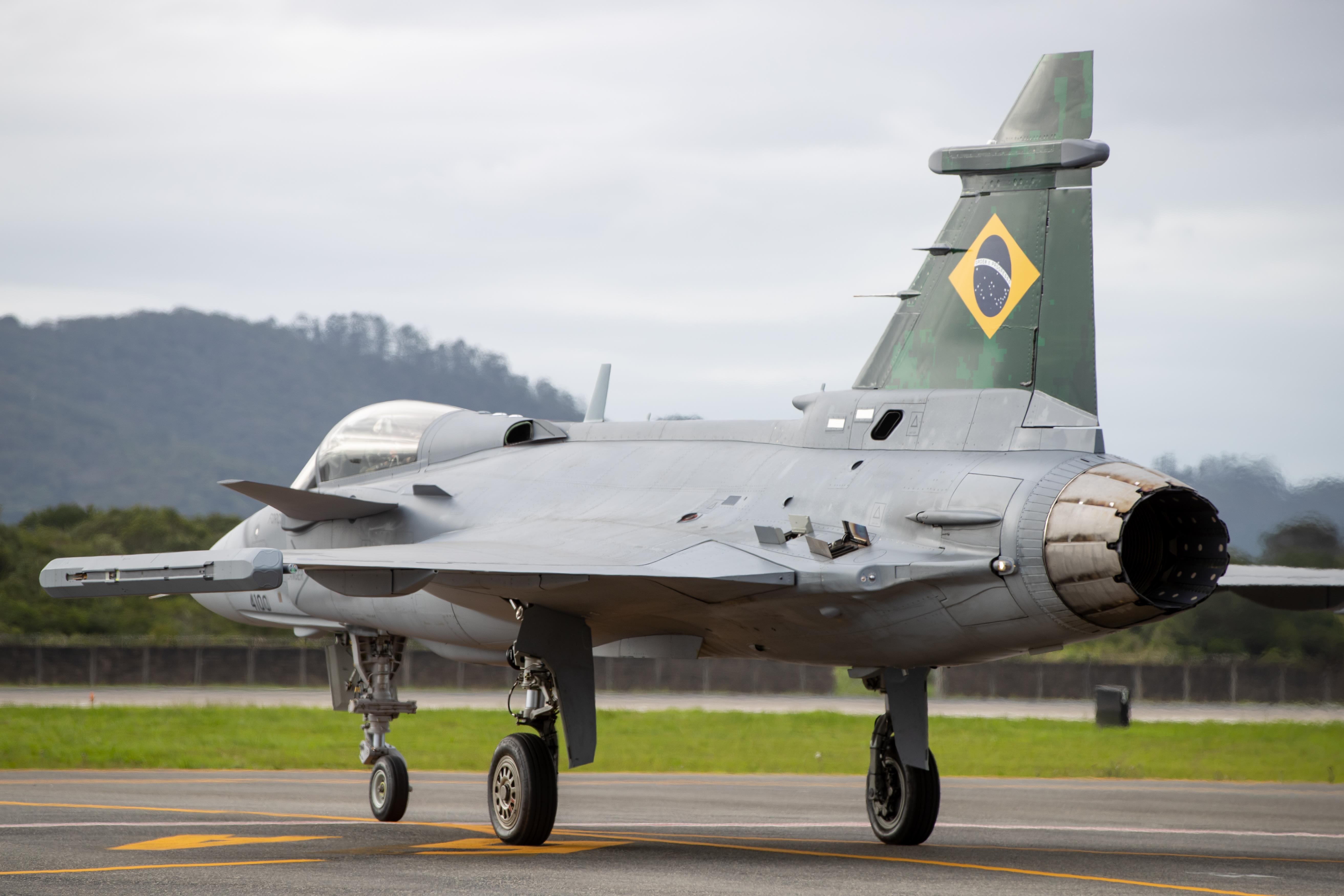 The first Brazilian Gripen has flown in Brazil