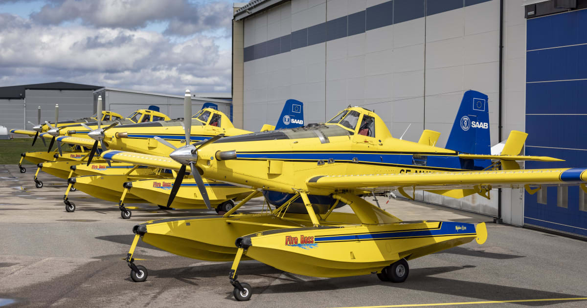 Saab Extends Aerial Fire Fighting Fleet