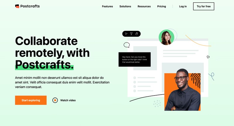 Top Tailwind CSS Hero Section Designs FullScreen • bardui