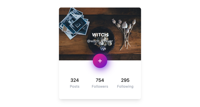 shadow & hover effect Profile card • bardui