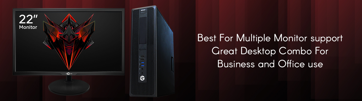 Refurbished: HP Z240 SFF Workstation Desktop Computer With 22" FHD ...