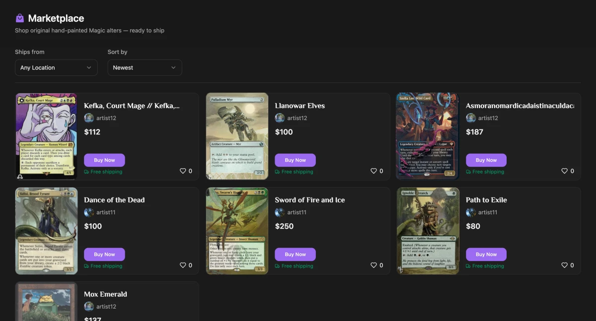 Alterist - Magic: The Gathering Card Art Marketplace