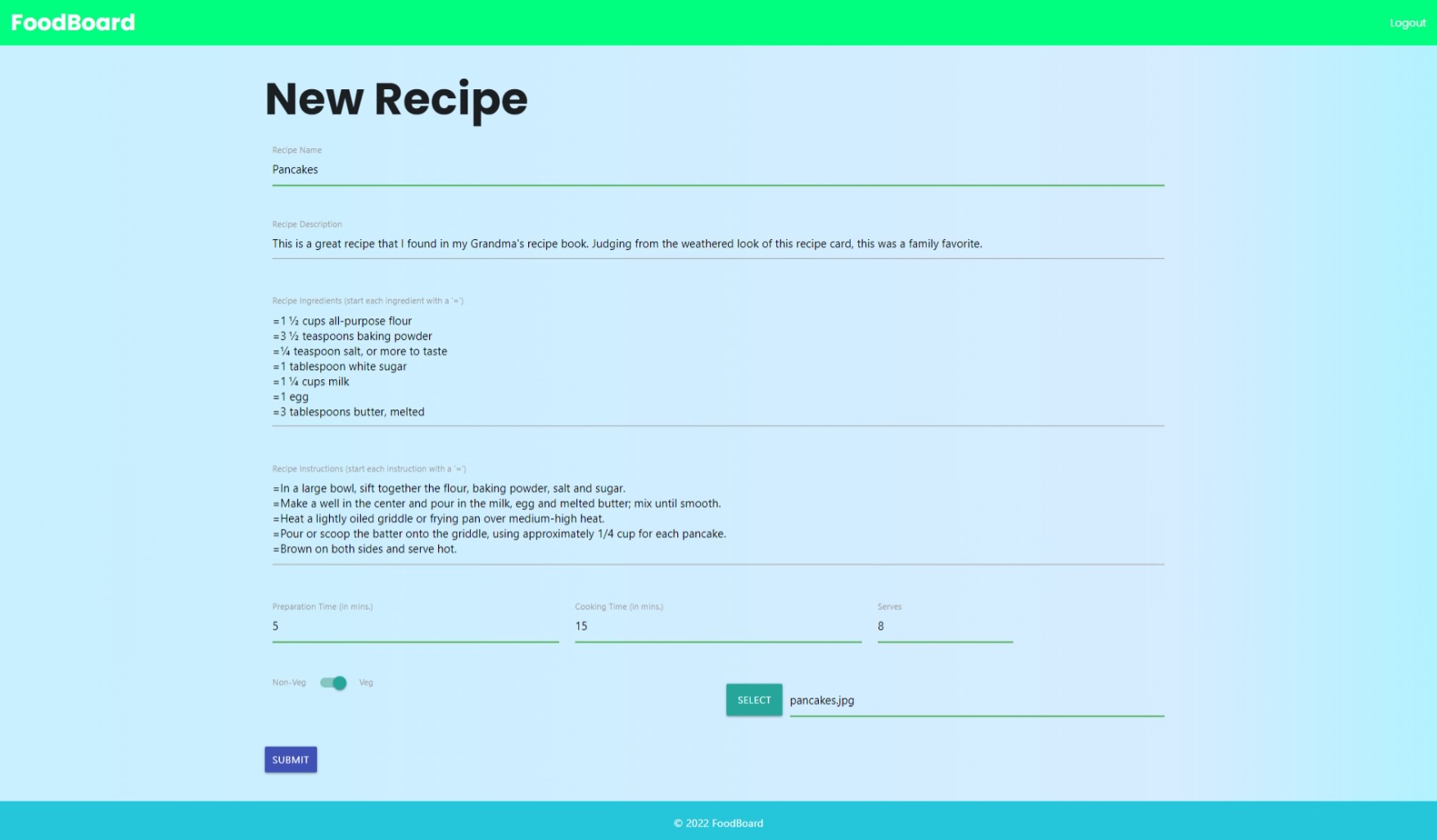 GitHub - RaghavaM07/foodBoard: A web app that can be used to share ...