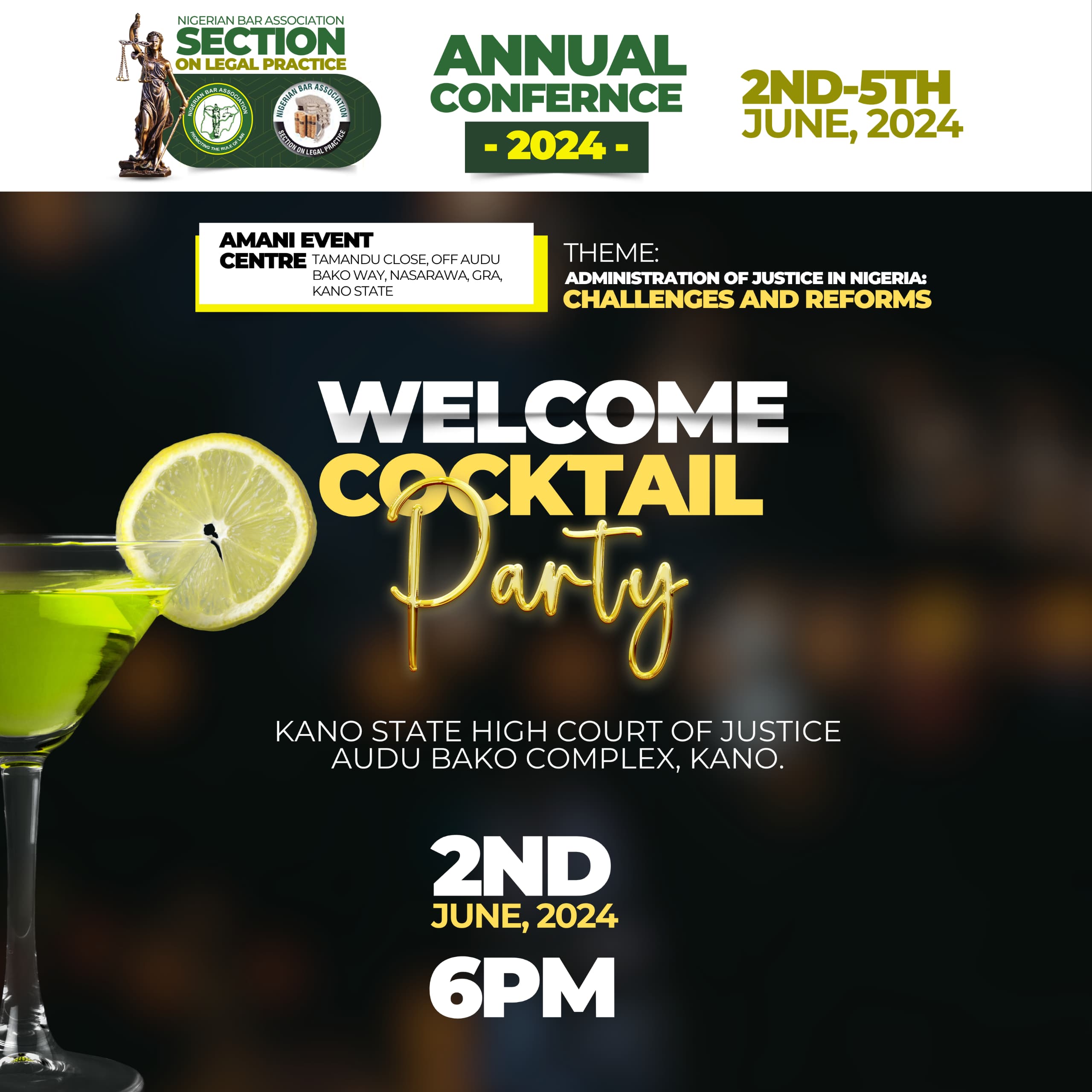 *NBA-SLP CONFERENCE 2024* *WELCOME AND COCKTAIL PARTY* - Jude's Blawg