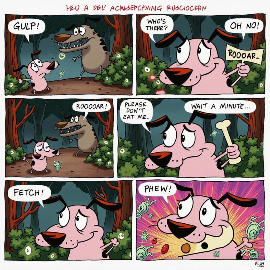 Courage The Cowardly Dog Sad Comic