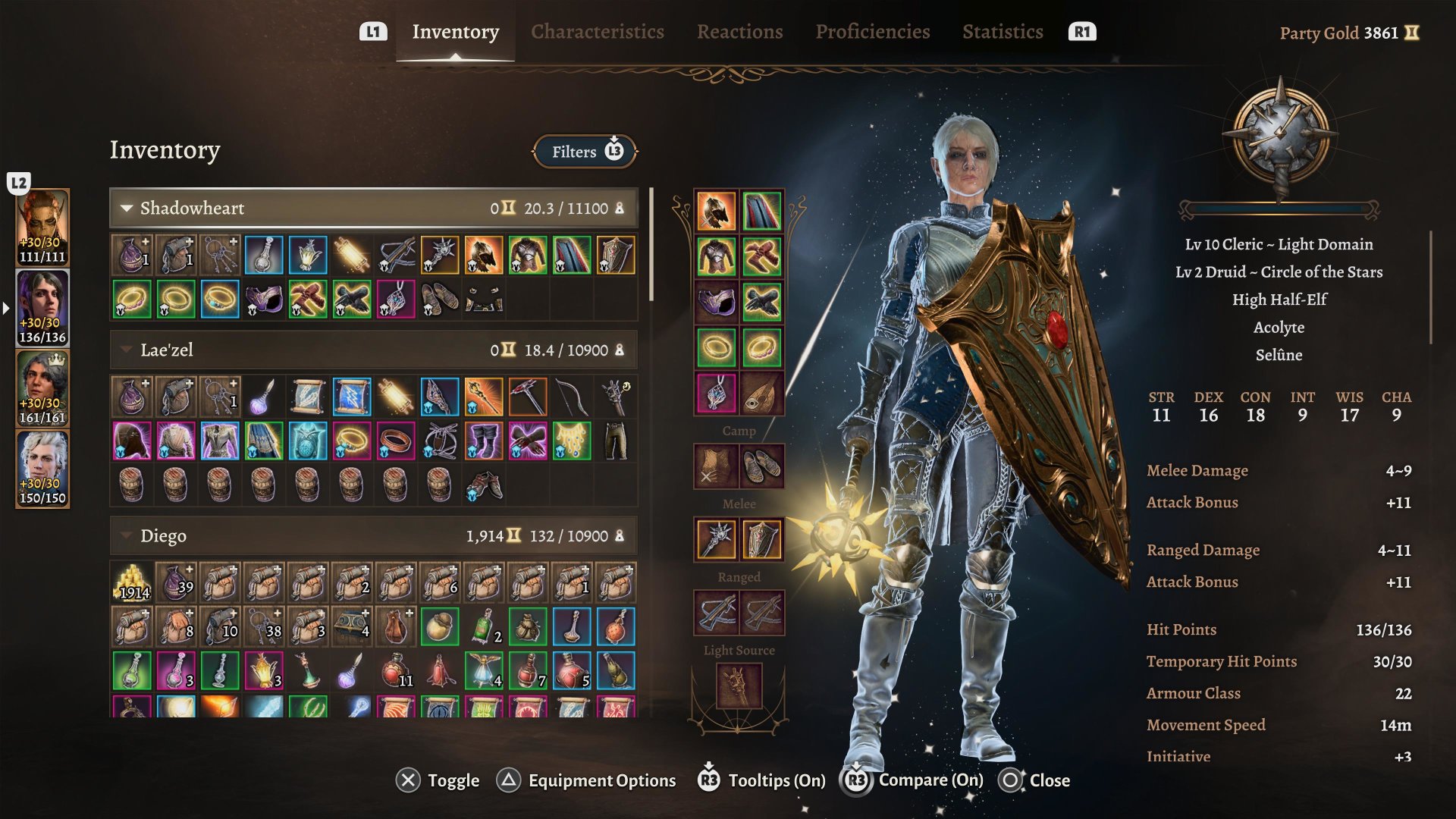 Shadowheart Honor Mode Build | Walkthrough