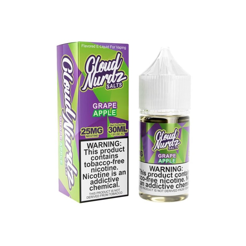 Cloud Nurdz TFN Salts – Grape Apple 30mL | VaporBeast Cloud Nurdz TFN Salts – Grape Apple 30mL | VaporBeast