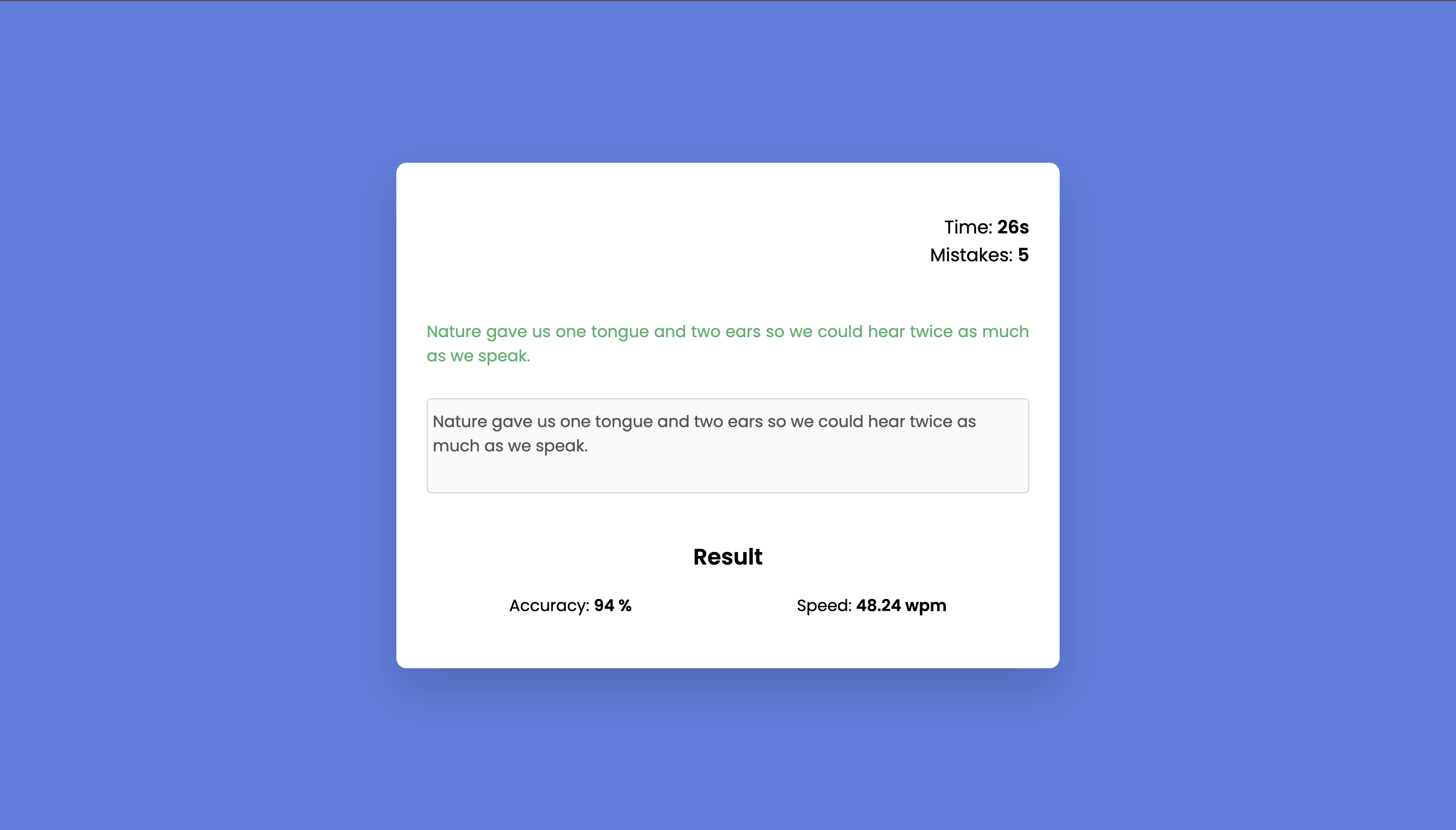 GitHub - SnehaSahu17/Typing-Test: Typing Tracker