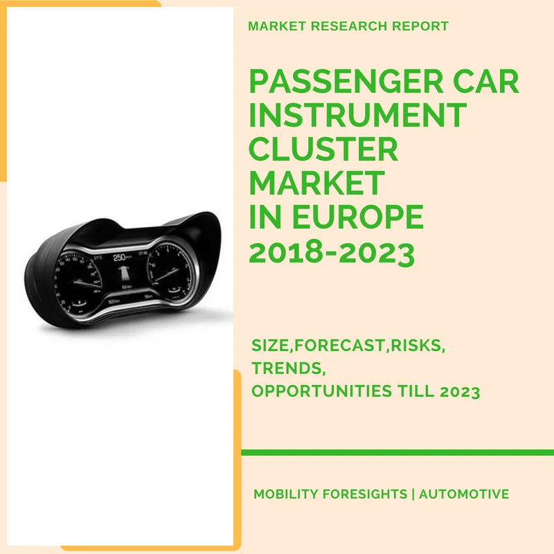 Passenger Car Instrument Cluster Market in Europe 2018-2023 | June 2022 ...