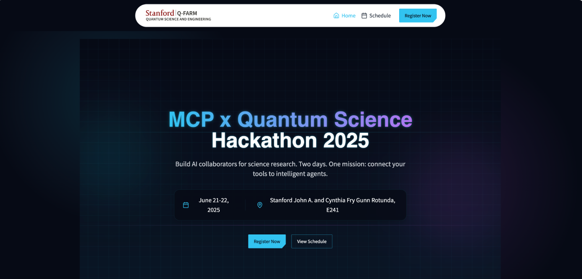 MCP x Quantum Science Hackathon | Stanford Q-FARM
