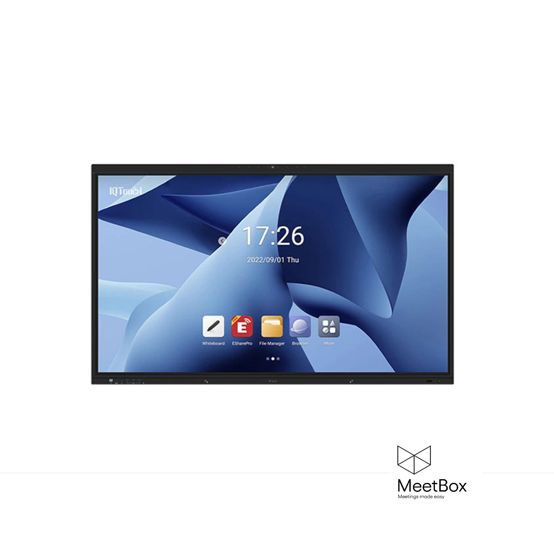 IQTouch - TB1100 PRO 65" Interactive Panel with AI Camera | Meetbox ...