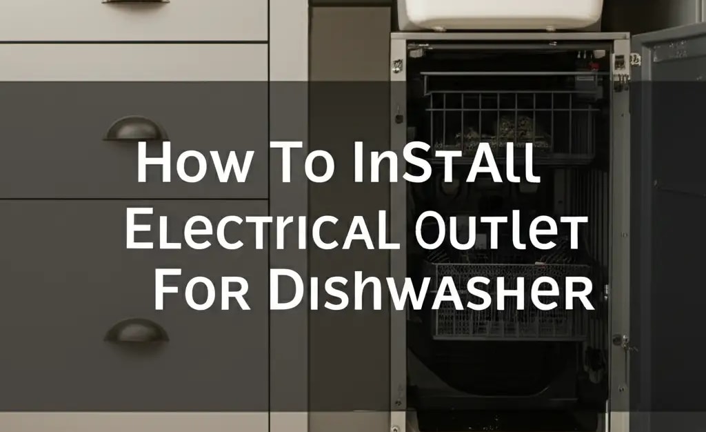 How To Install Electrical Outlet For Dishwasher — Cosy Home Creation