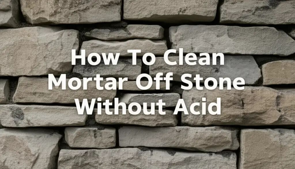 How To Clean Mortar Off Stone Without Acid — Be A Cleaner