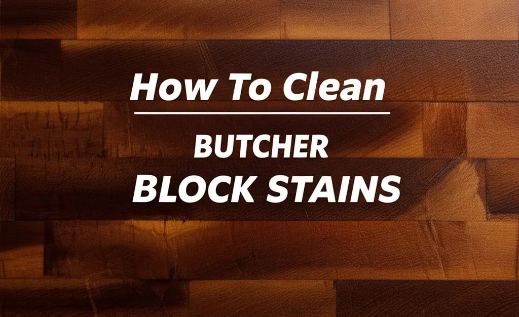 How To Clean Butcher Block Stains — Be A Cleaner