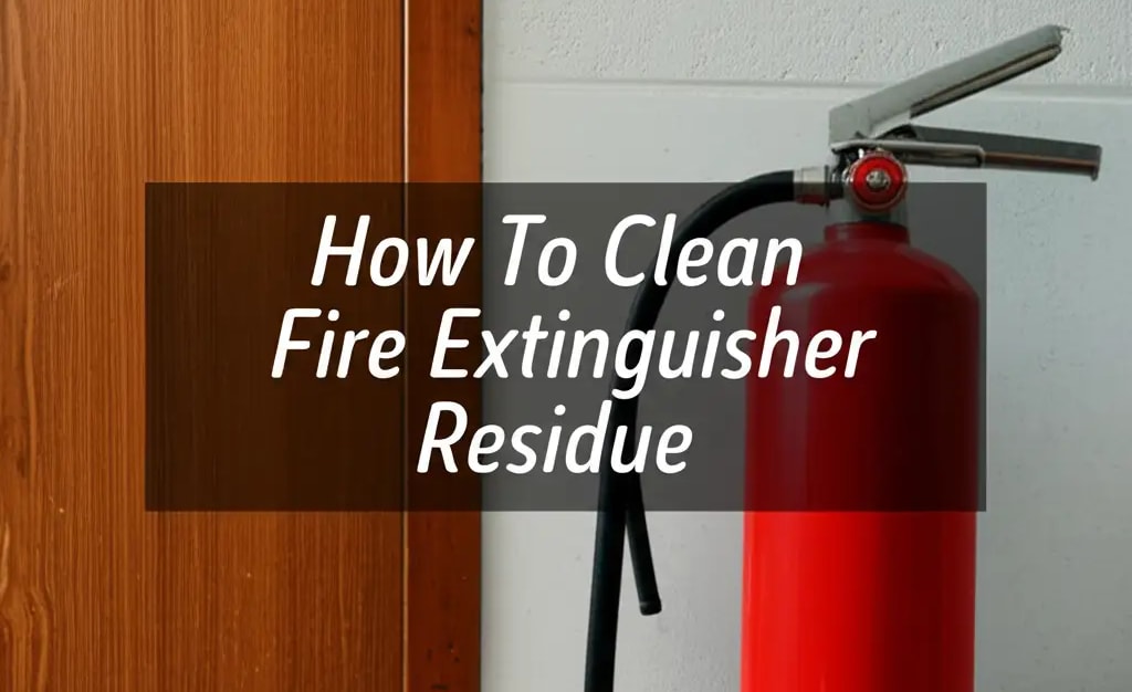 How To Clean Fire Extinguisher Residue — Be A Cleaner