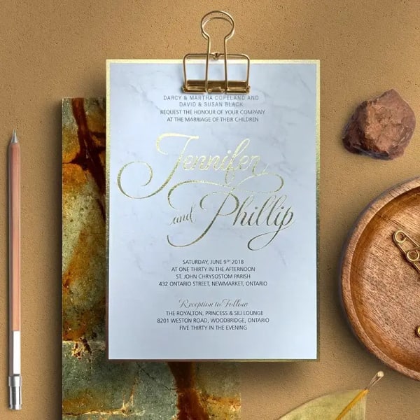 Foil Invites - Captain Printworks