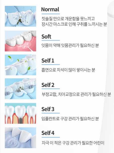 알로코리아 휴대용 무선 스마트 구강세정기 AWF1