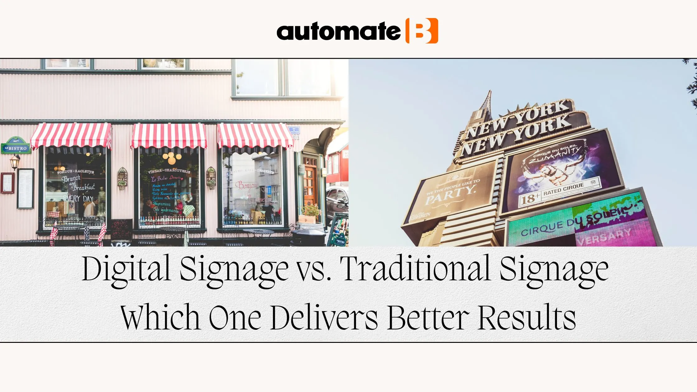 Digital Signage vs. Traditional Signage: Which One Delivers Better ...
