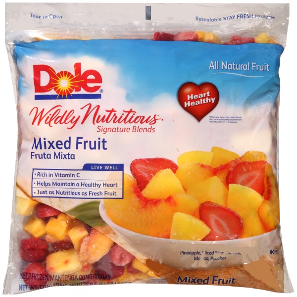 Dole Frozen Mixed Fruit Nutrition Facts at Jo Diggs blog