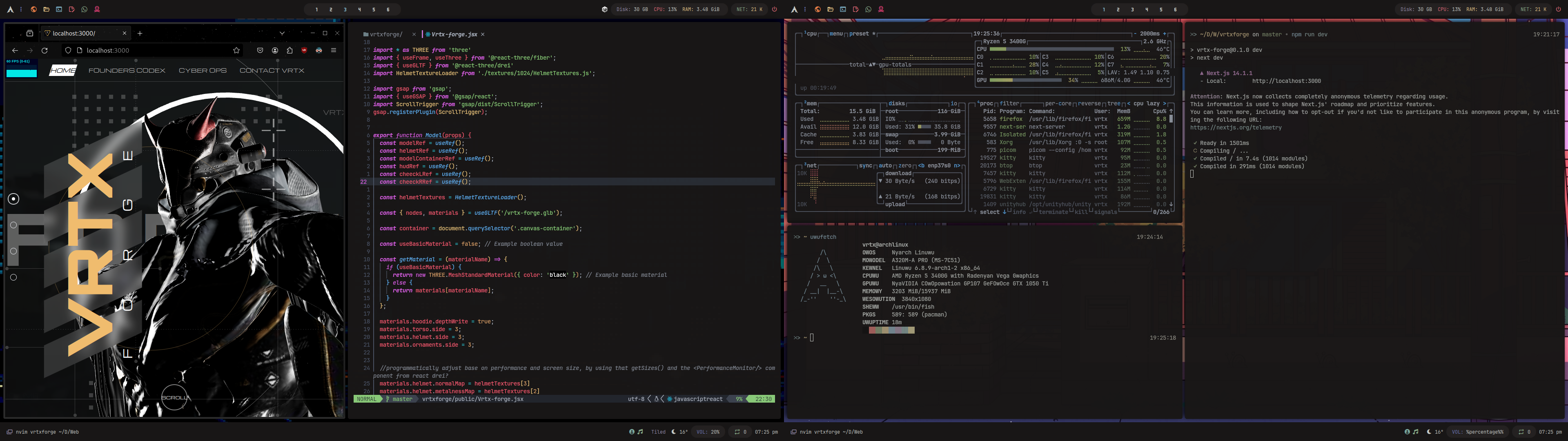 GitHub - vrtxforge/vrtxforge-neovim-nextjs